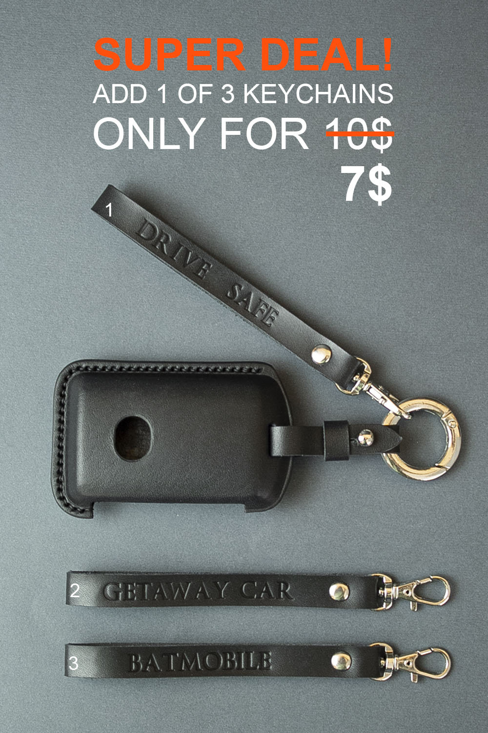 Leather Car Key Case for Q3, Key Holder for Q5L, Key Fob for Q7, Key ...