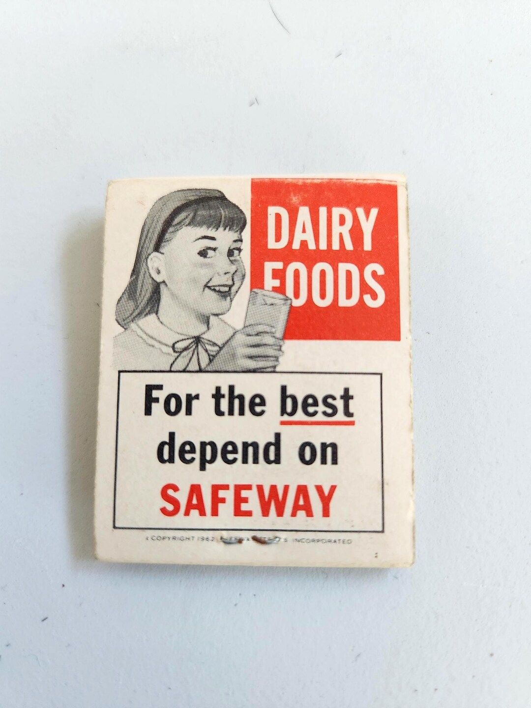 Vintage 1962 Safeway Dairy Foods Promotional Matchbook - Etsy