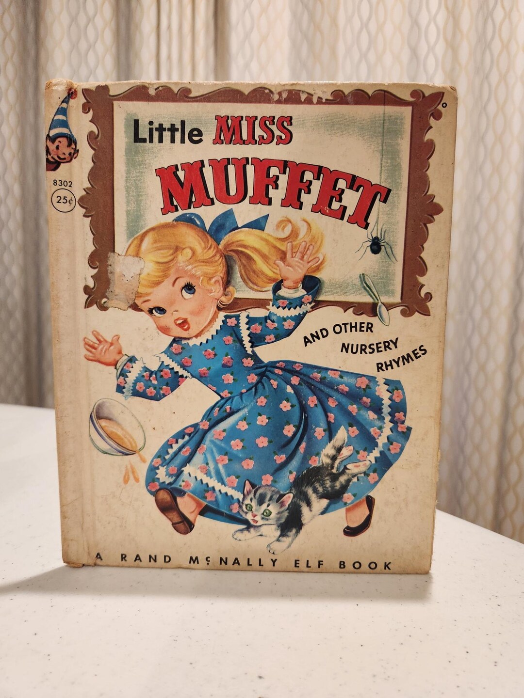 Vintage Little Miss Muffet and Other Nursery Rhymes Rand Mcnally Elf ...