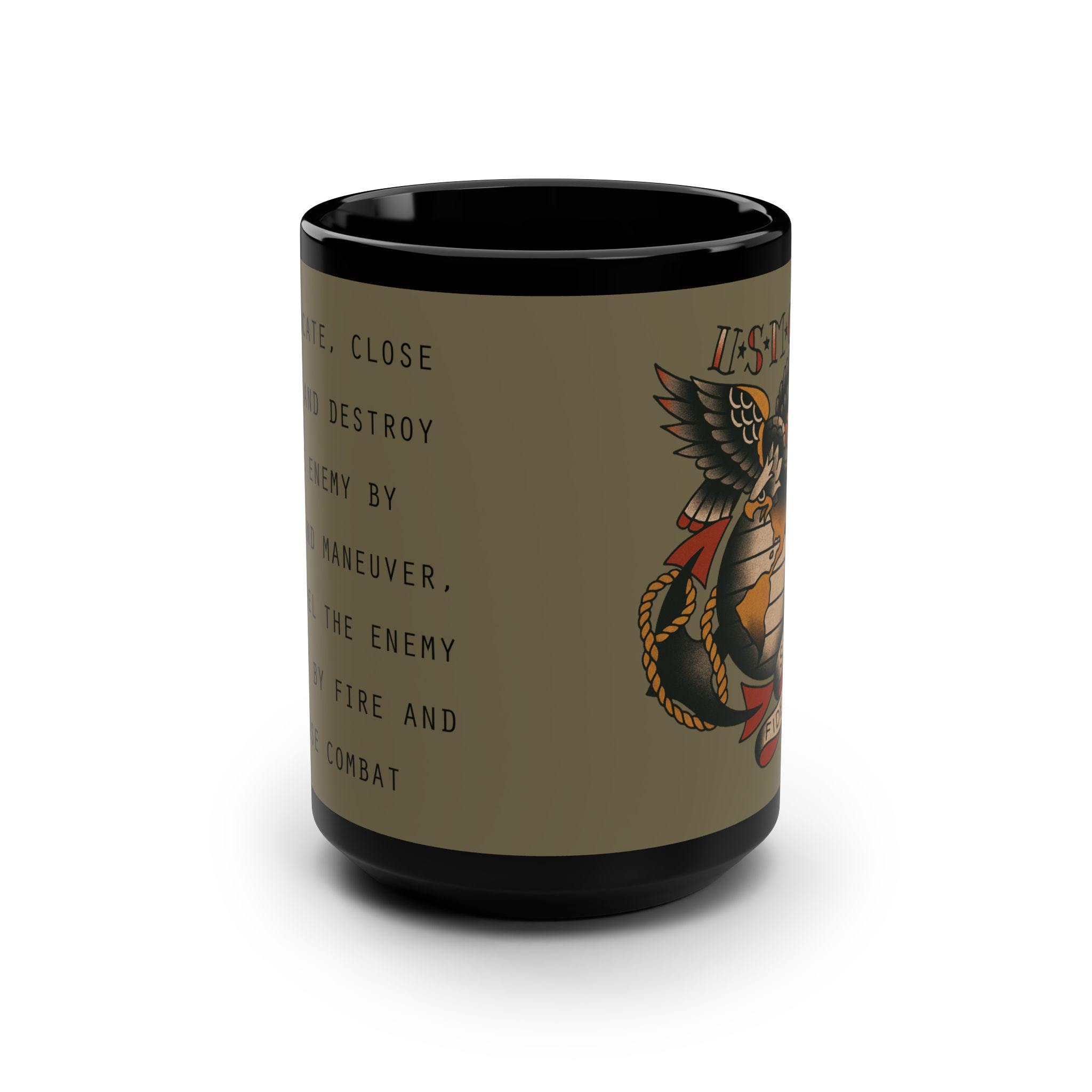 USMC Vintage Tattoo Coffee Mug - Etsy