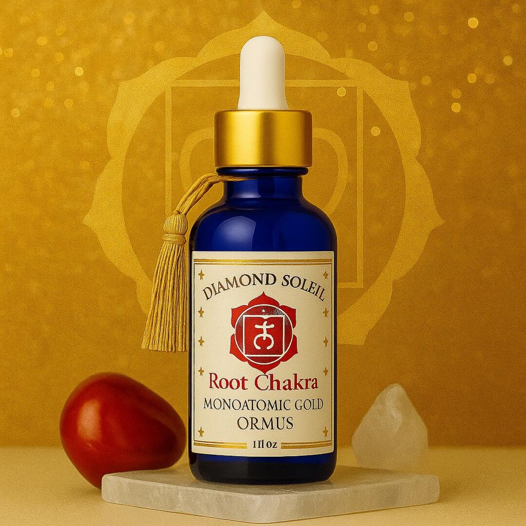 Root Chakra Ormus Elixir | Grounding With Monoatomic Gold, Shilajit, Crystals & Reiki | Limited ...