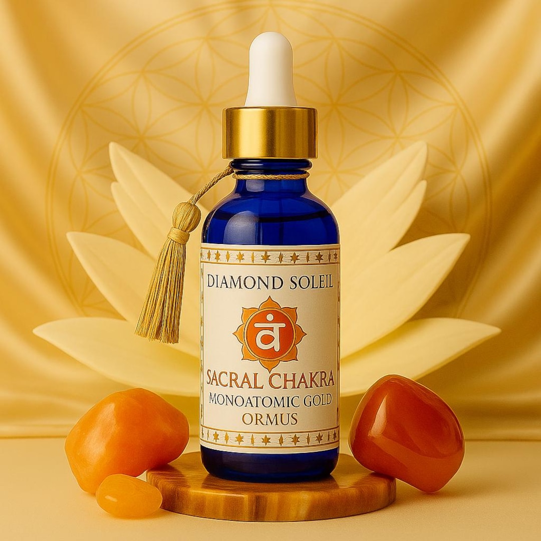Sacral Chakra Ormus Elixir - 4oz | Reiki-infused Monoatomic Gold With Crystals & Herbs | Free ...