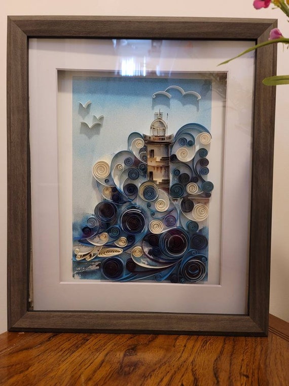 Lighthouse. Handmade Quilling. 3D Wall Art Home Decor - Etsy