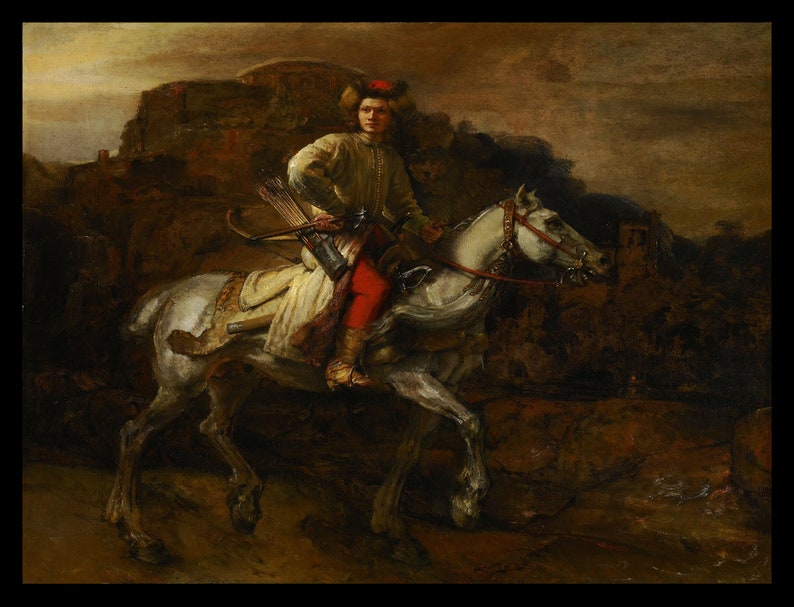 Rembrandt Van Rijn the Polish Rider Digital Print - Etsy