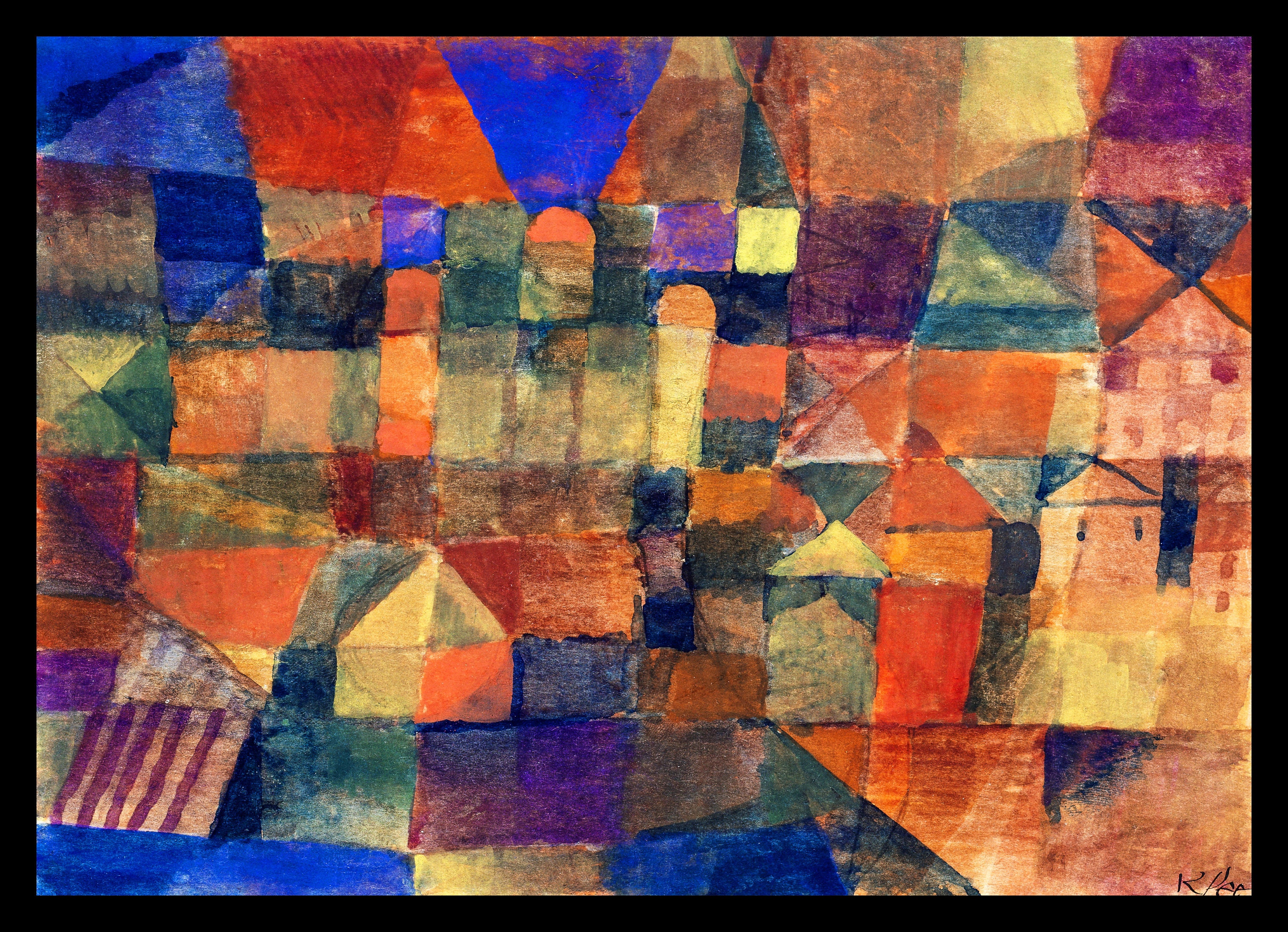 Paul Klee City With the Three Domes Digital Print - Etsy