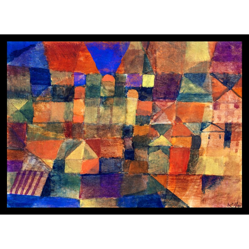 Paul Klee City With the Three Domes Digital Print - Etsy
