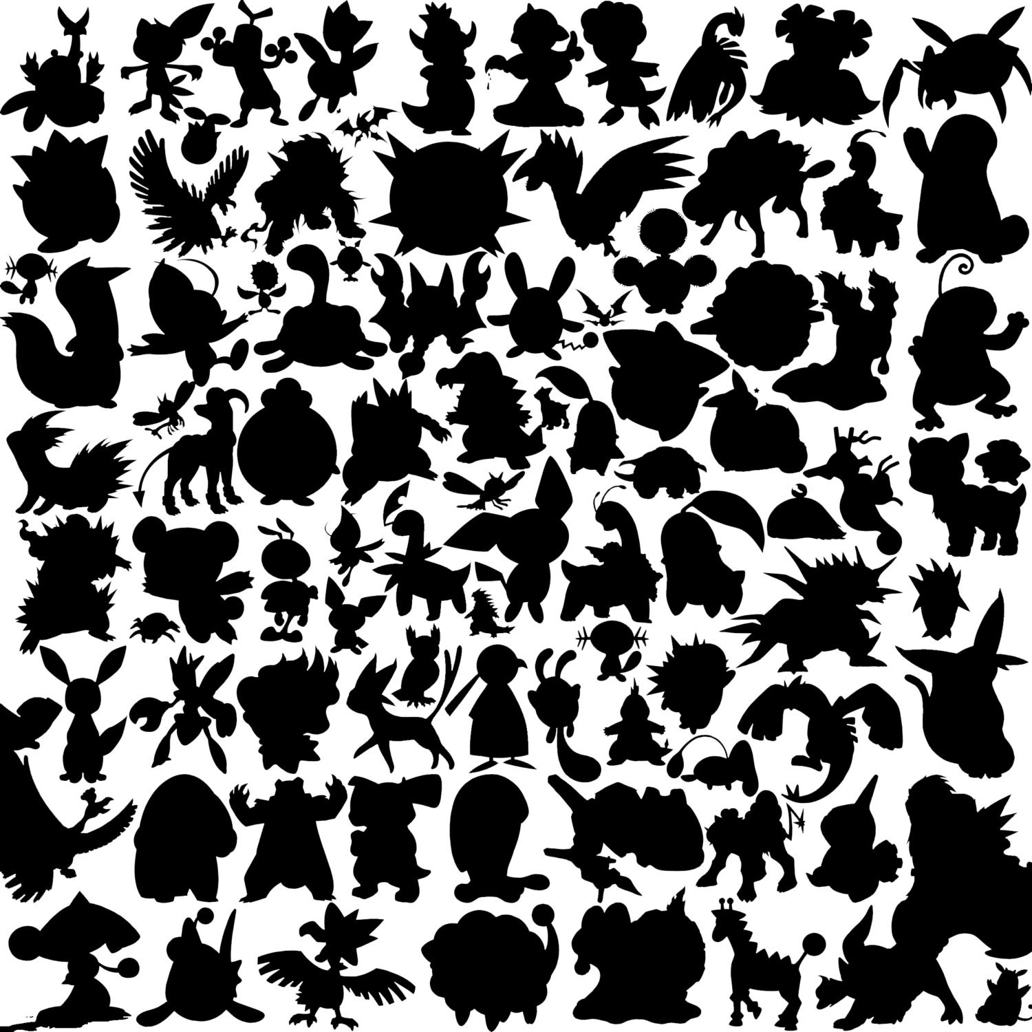 280 Second Generation Pokemon Clipart and Silhouette Pokemon Clipart ...