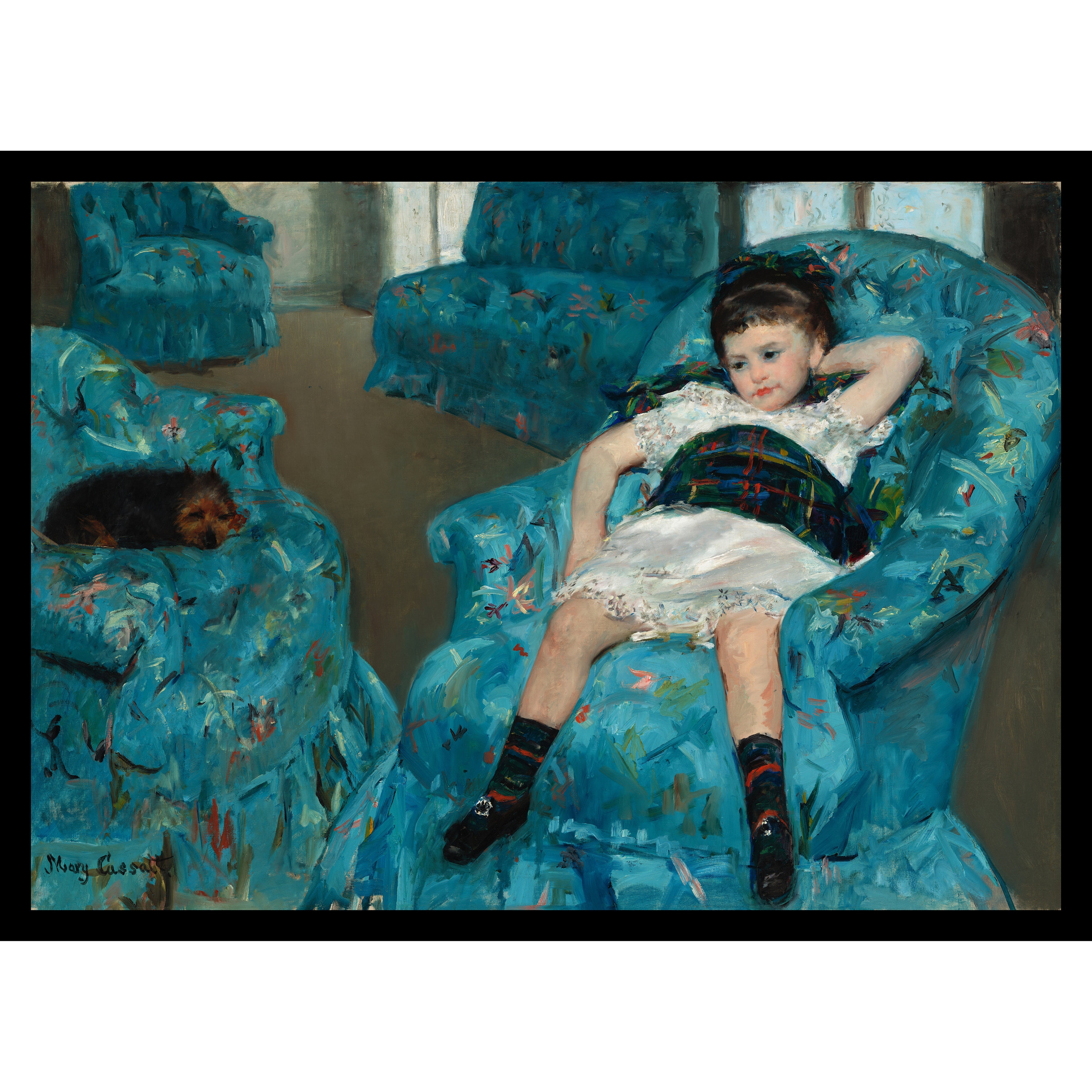 Mary Cassatt Little Girl in a Blue Armchair Digital Print - Etsy
