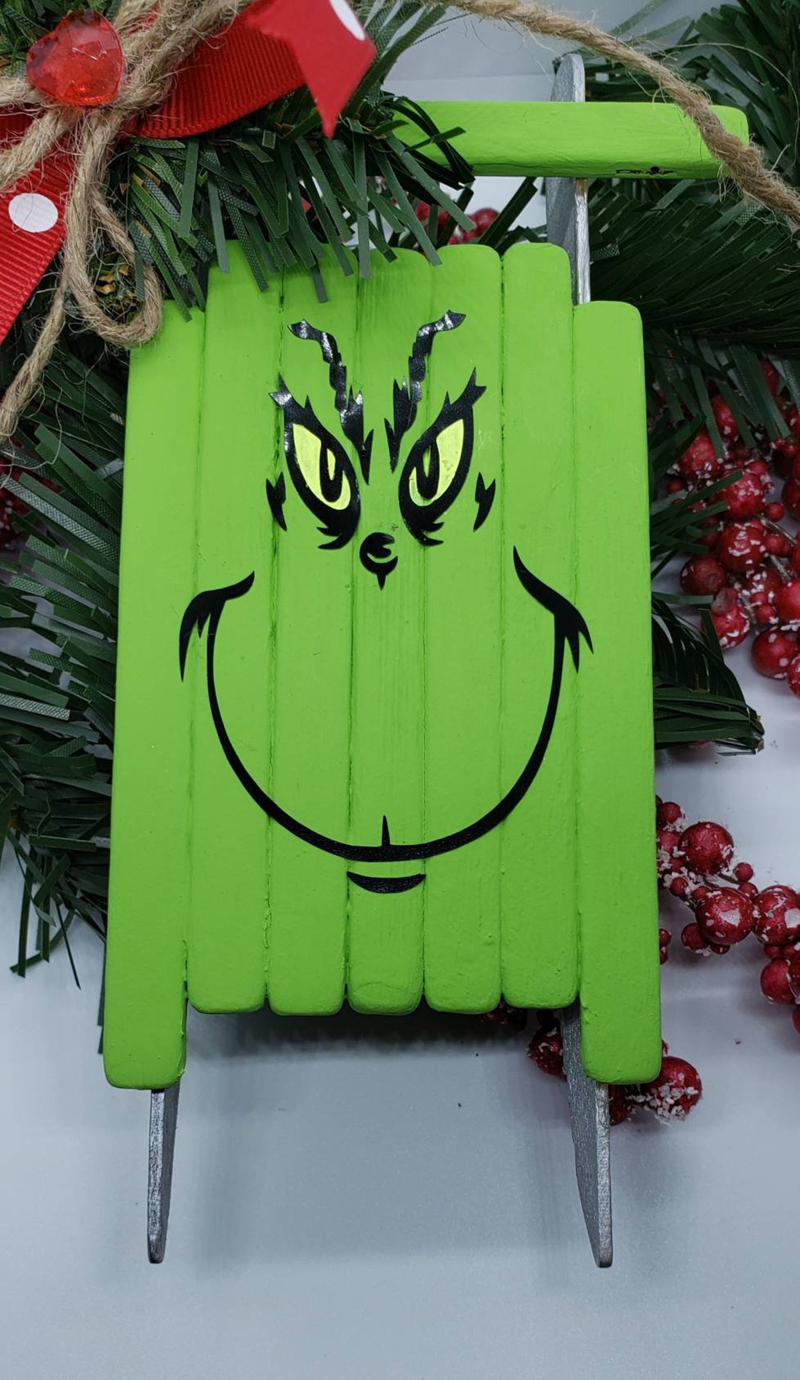 Grinch Sled - Etsy