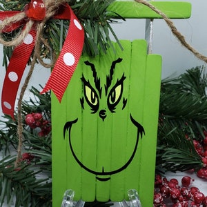 Grinch Sled - Etsy