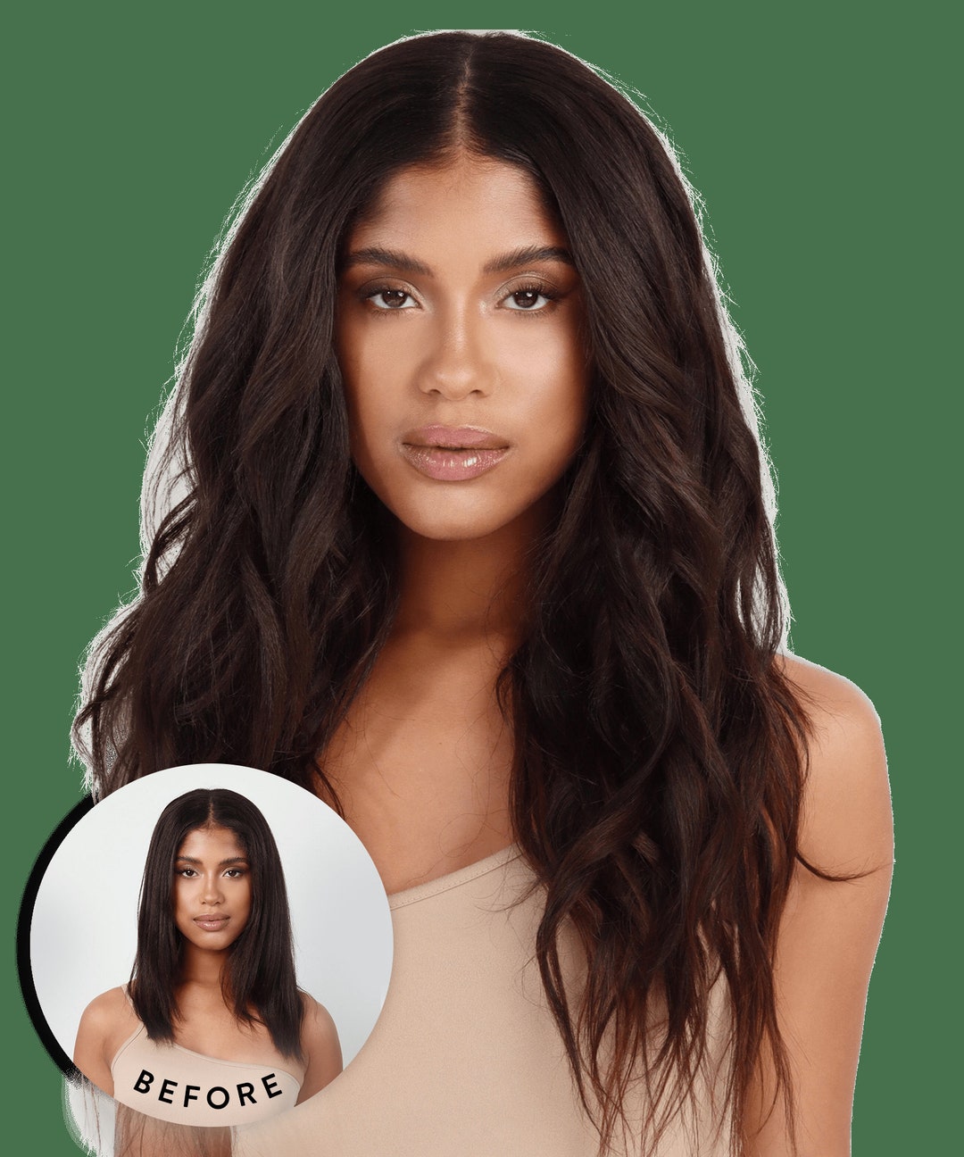 Relaxed Straight Perfect Crown Hair Extensions - Etsy