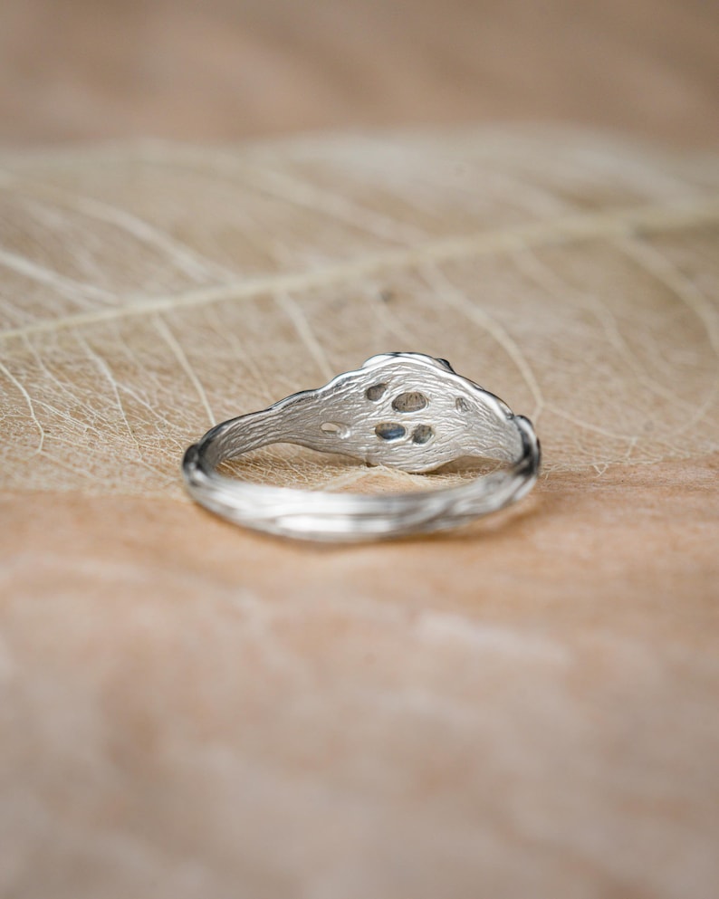 Labradorite Ring tika Gold Twig Engagement Ring Leaf & - Etsy