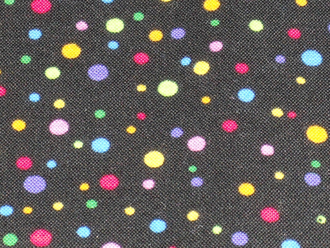 Multi Color Mini Dot on Black Background. - Etsy