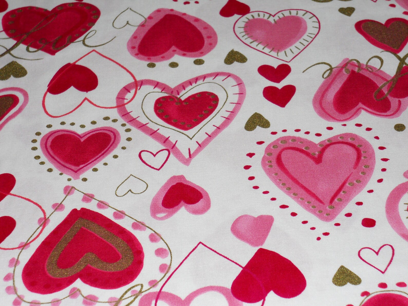 Heart to Heart Fabric | Etsy