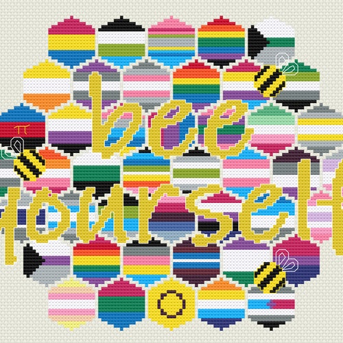 Trans Pride Planet Cross Stitch Pattern PDF Instant Download | Etsy