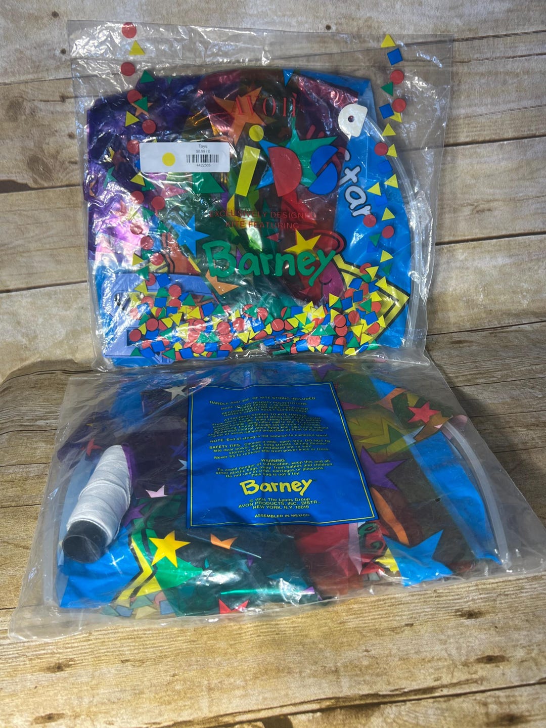 Vintage 1994 Avon Barney Kite NIP - FREE SHIPPING - Etsy