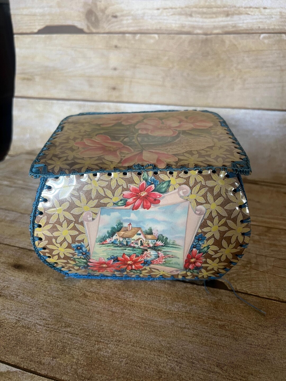 1940s Handmade Card Box - FREE SHIPPING - Etsy