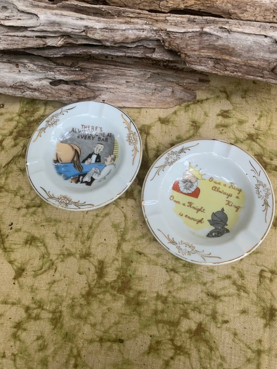 Pair of Vintage Joke Ashtrays 1960s FREE SHIPPING - Etsy