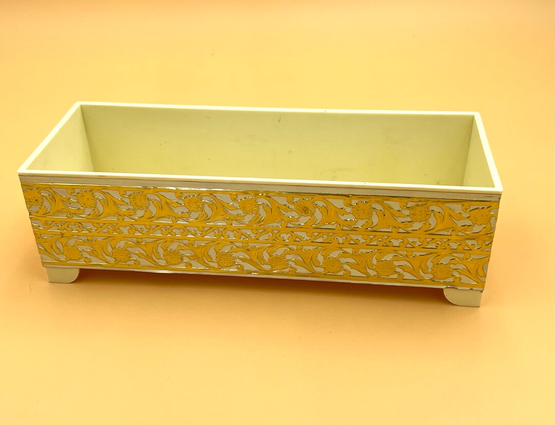 Rare 1970s Guildcraft White Plastic Desk Container - FREE SHIPPING - Etsy