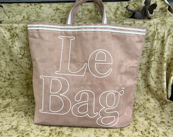 Vintage Le Bag / Le Tote / 1970s / 1980s / Market Bag / Travel Bag ...