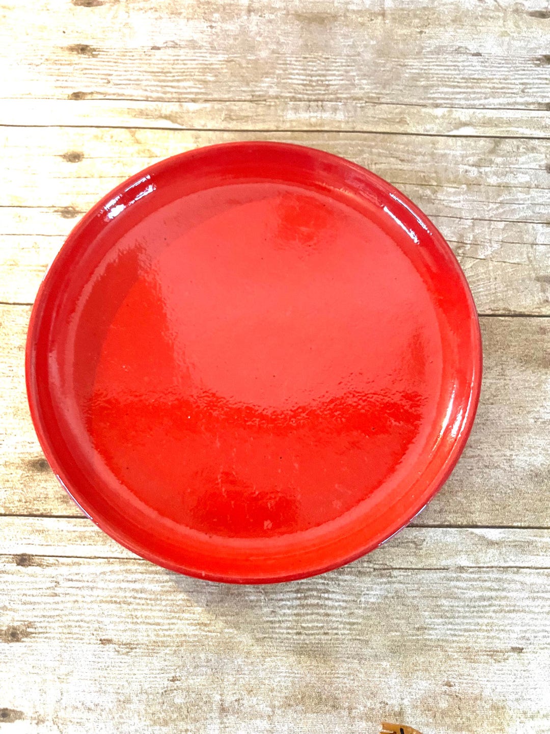 Vintage 1960s German Gerz Stoneware Bread Plate in Cherokee Red 8 ...