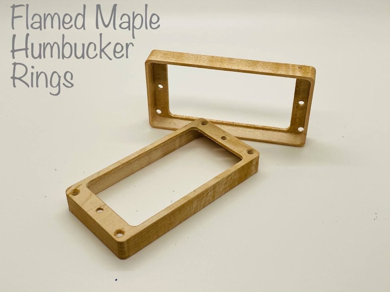 Beautiful Flamed Maple Humbucker Pickup Mounting Rings - (set of 2) - Etsy
