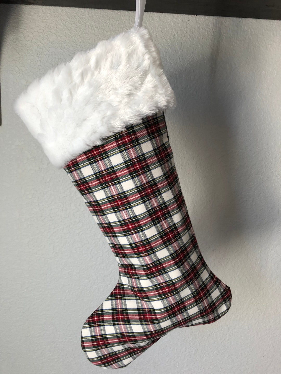 Christmas Plaid Stocking - Etsy