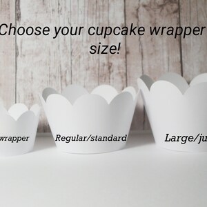 White Cupcake Wrappers • (birthday Parties, Weddings, Baby Showers ...