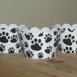 Dog Paw Print Cupcake Wrappers • (birthday Parties, Baby Showers ...