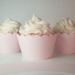 Light Pink Cupcake Wrappers • (birthday Parties, Baby Showers)- Regular ...