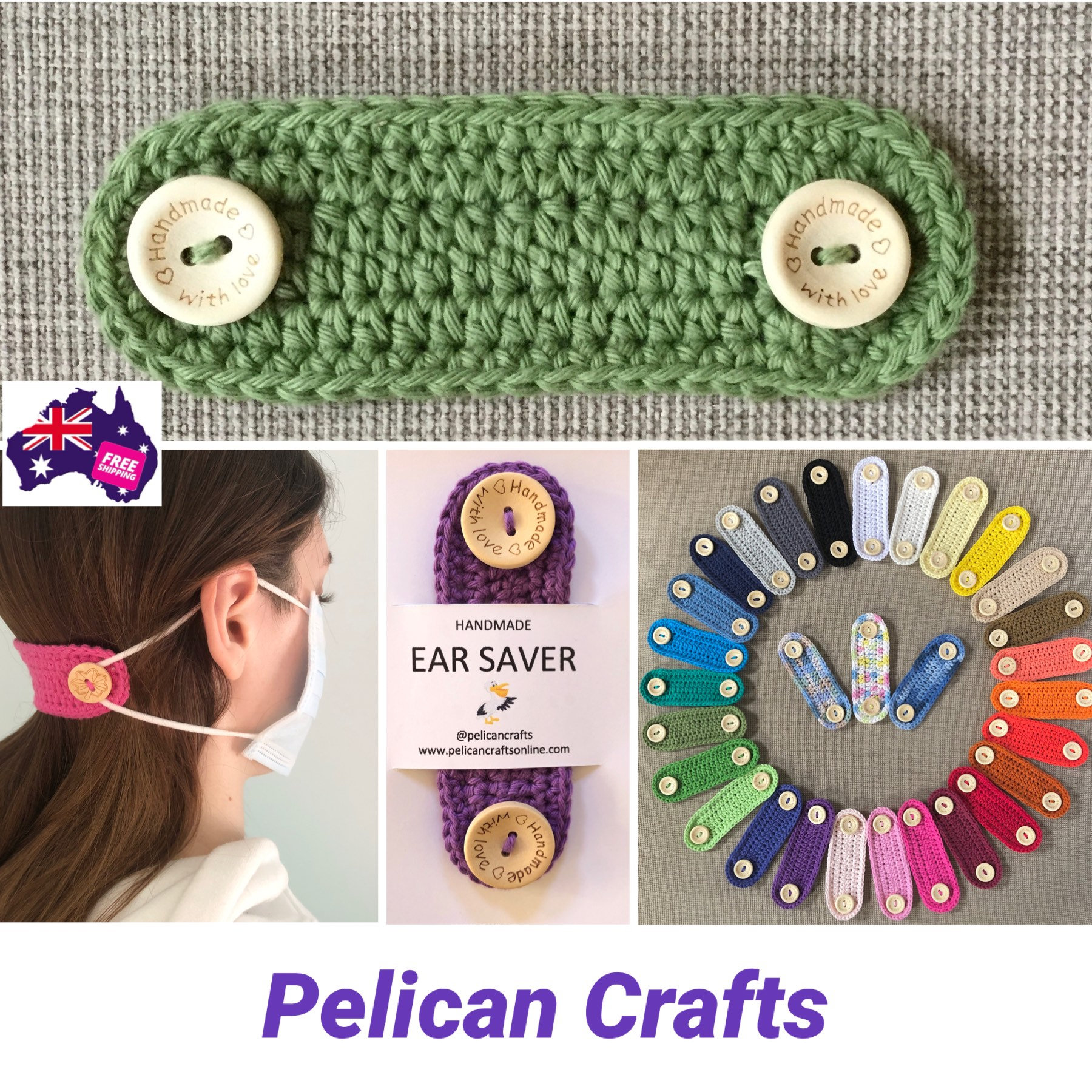 Crochet Ear Saver Mask Extender Ear Protector Elastic - Etsy