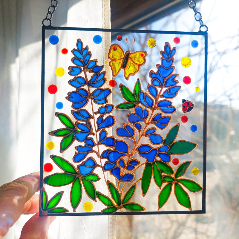 Violet Stained Glass - Etsy