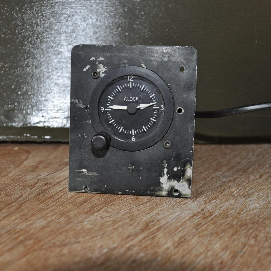 Cessna Aircraft Clock 12 Volt Working Desk Needs Battery - Etsy