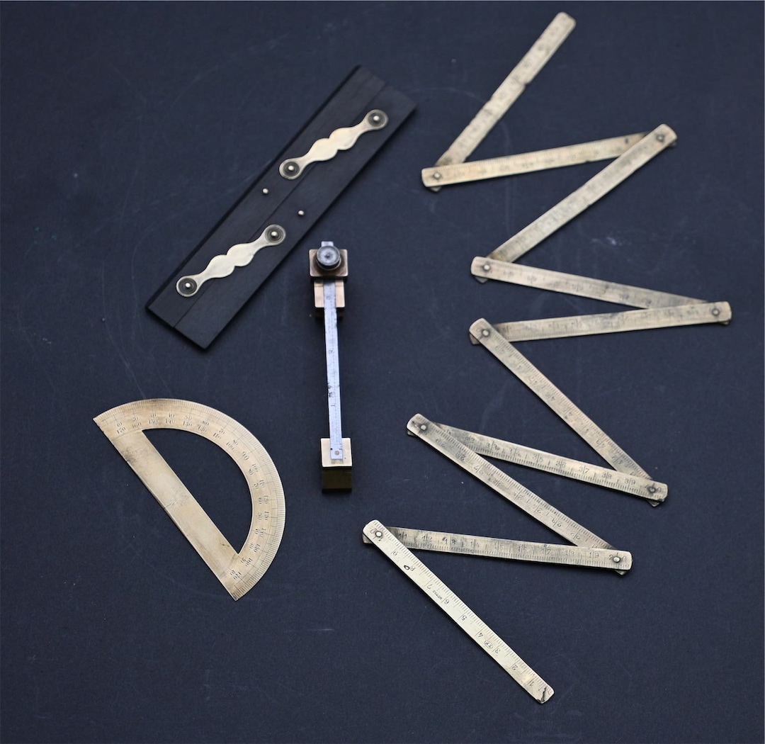 Antique Brass Drawing Instruments - Etsy