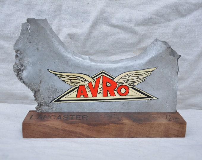 WW2 Avro Lancaster Relic AVRO Logo on Engraved Wood - Etsy