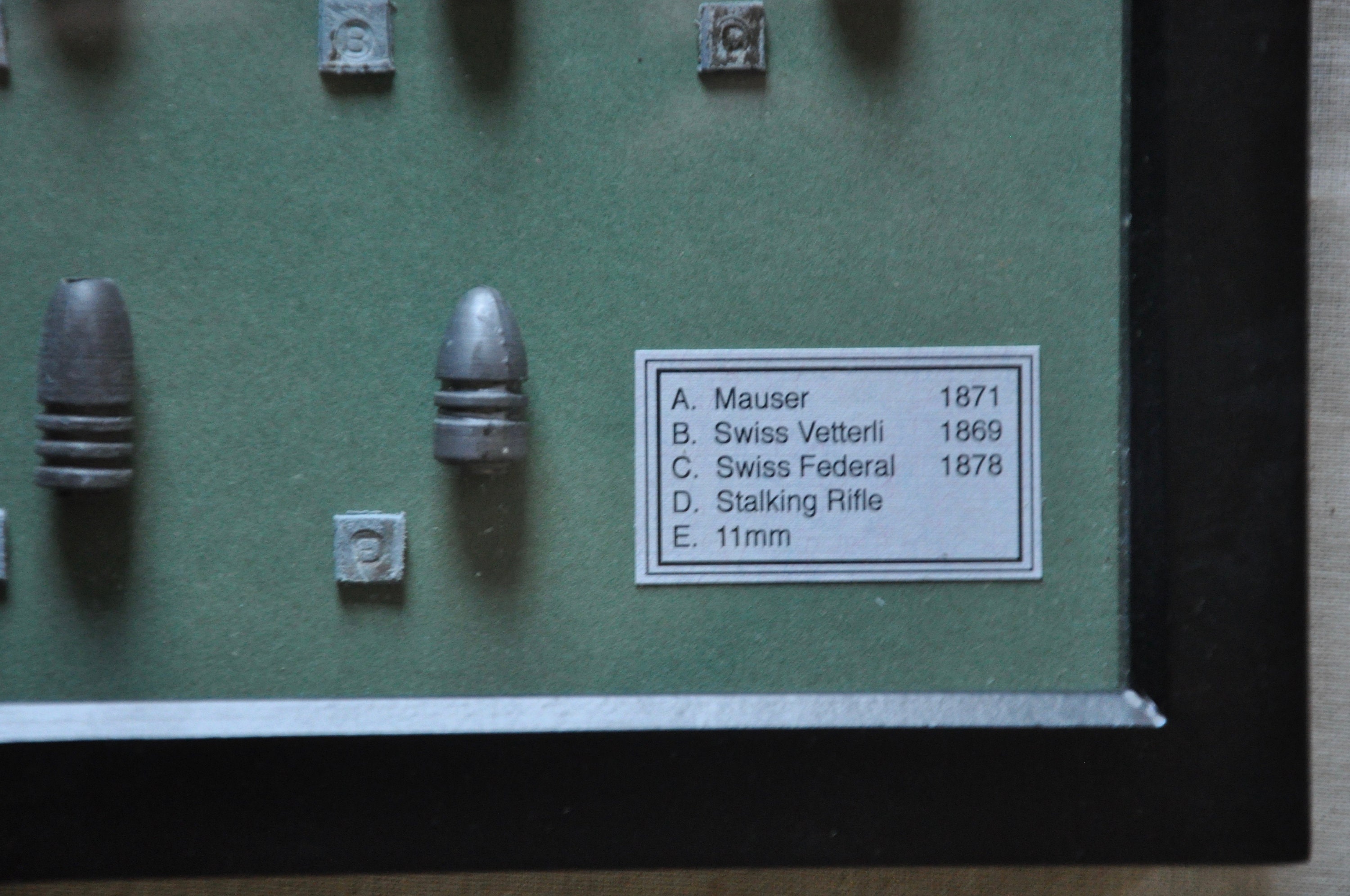 19th Century 11mm Rifle Cast Lead Bullets in Display Frame | Etsy