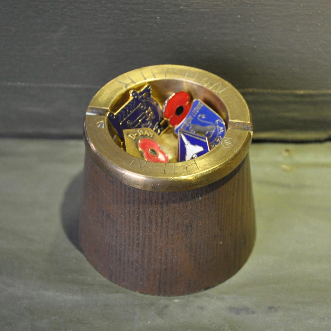 Royal Navy Shell Fuse Transit Cap in Wooden Base - Etsy UK