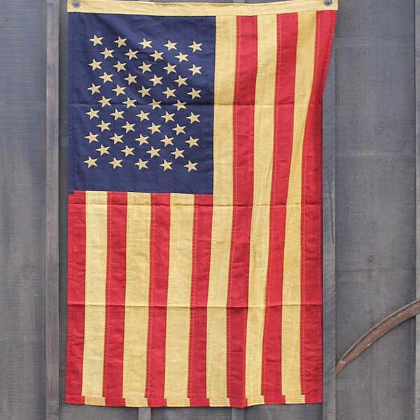 Tea Stained Flag - Etsy