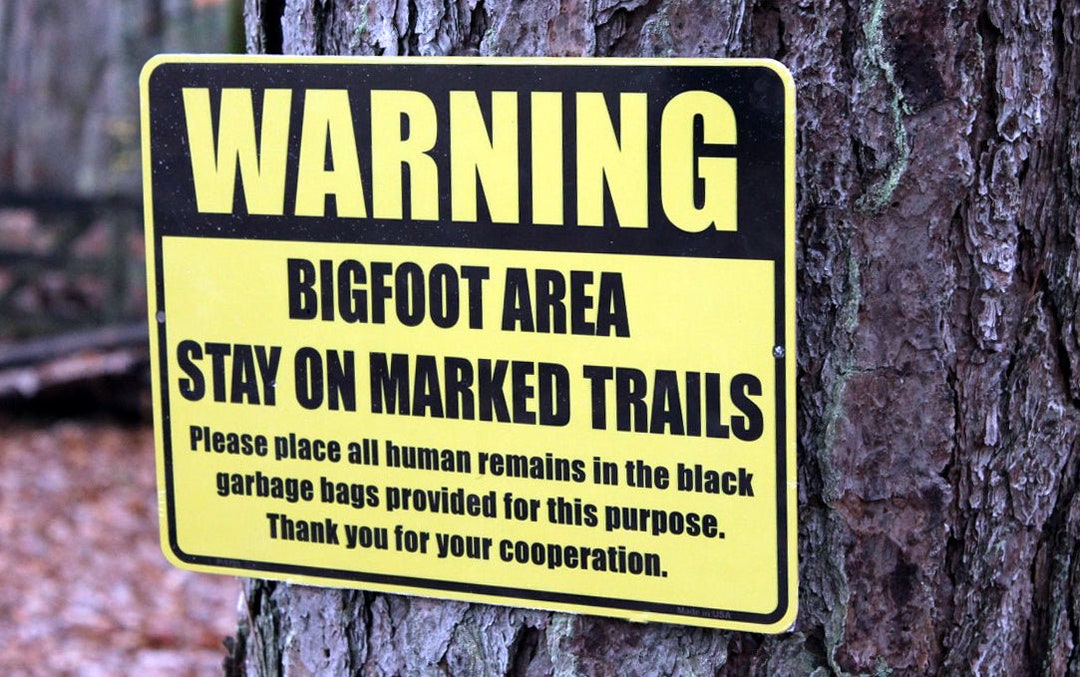WARNING BIGFOOT Area" Aluminum Yard Sign - Etsy