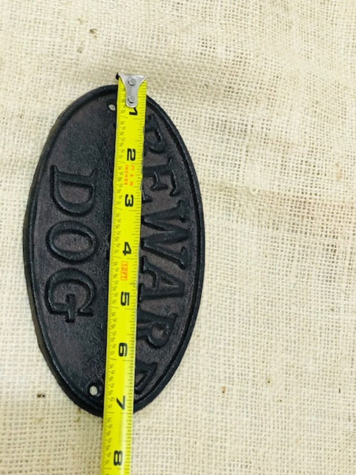 Cast Iron Beware of Dog Sign - Etsy