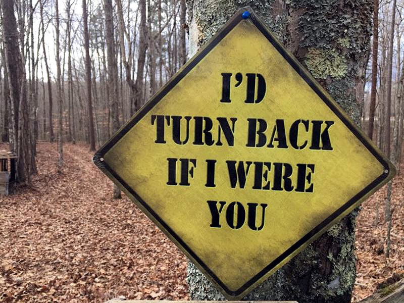 I'd Turn Back If I Were You Aluminum Sign - Etsy