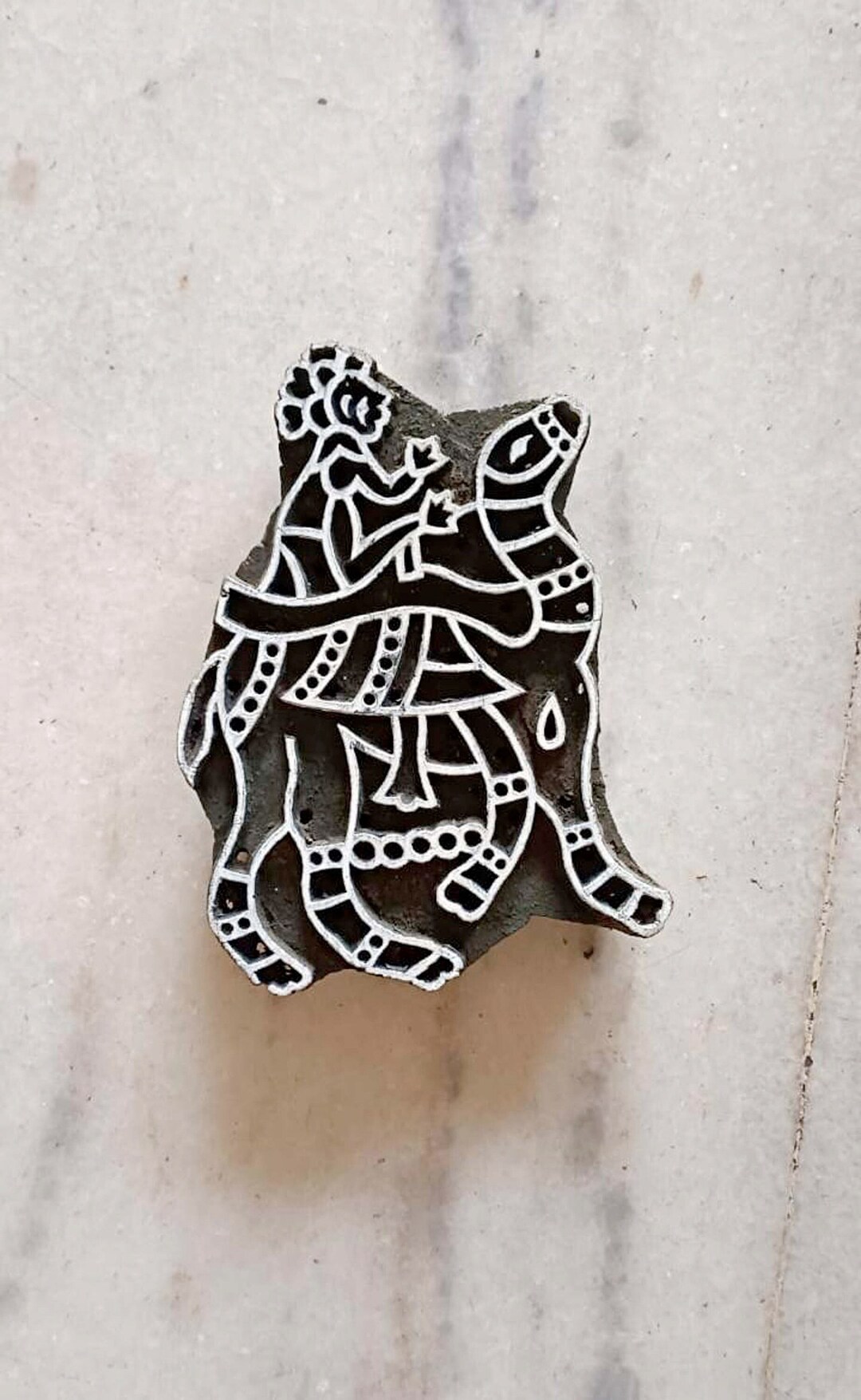 Camel Printing Stamps Design Wooden Blocks Hand-carved for Saree Border ...