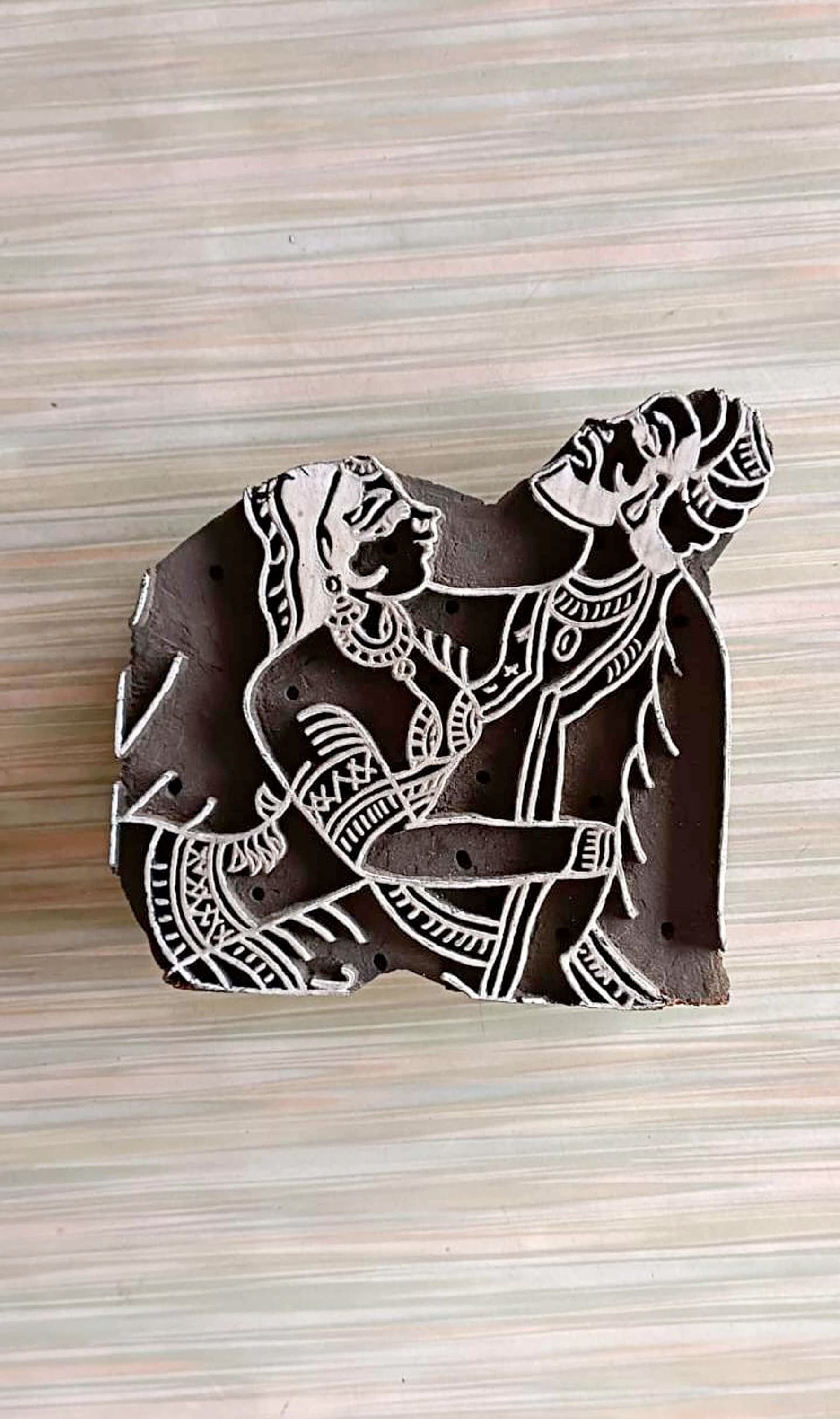 Indian Wood Block Printing Hand Carved Wood Block Indian Wood - Etsy