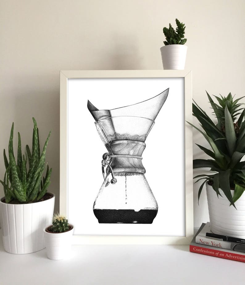 Chemex Art Chemex Print Chemex Coffee Print Coffee Wall Art Coffee ...