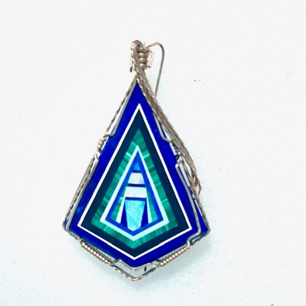 Intarsia Pendant - Etsy