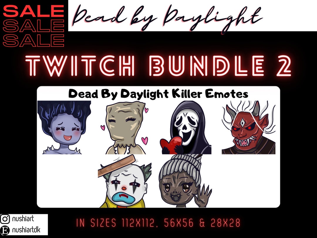 DBD Killers Emote Bundle the Clown Ghostface the Hag Spirit the Nurse ...