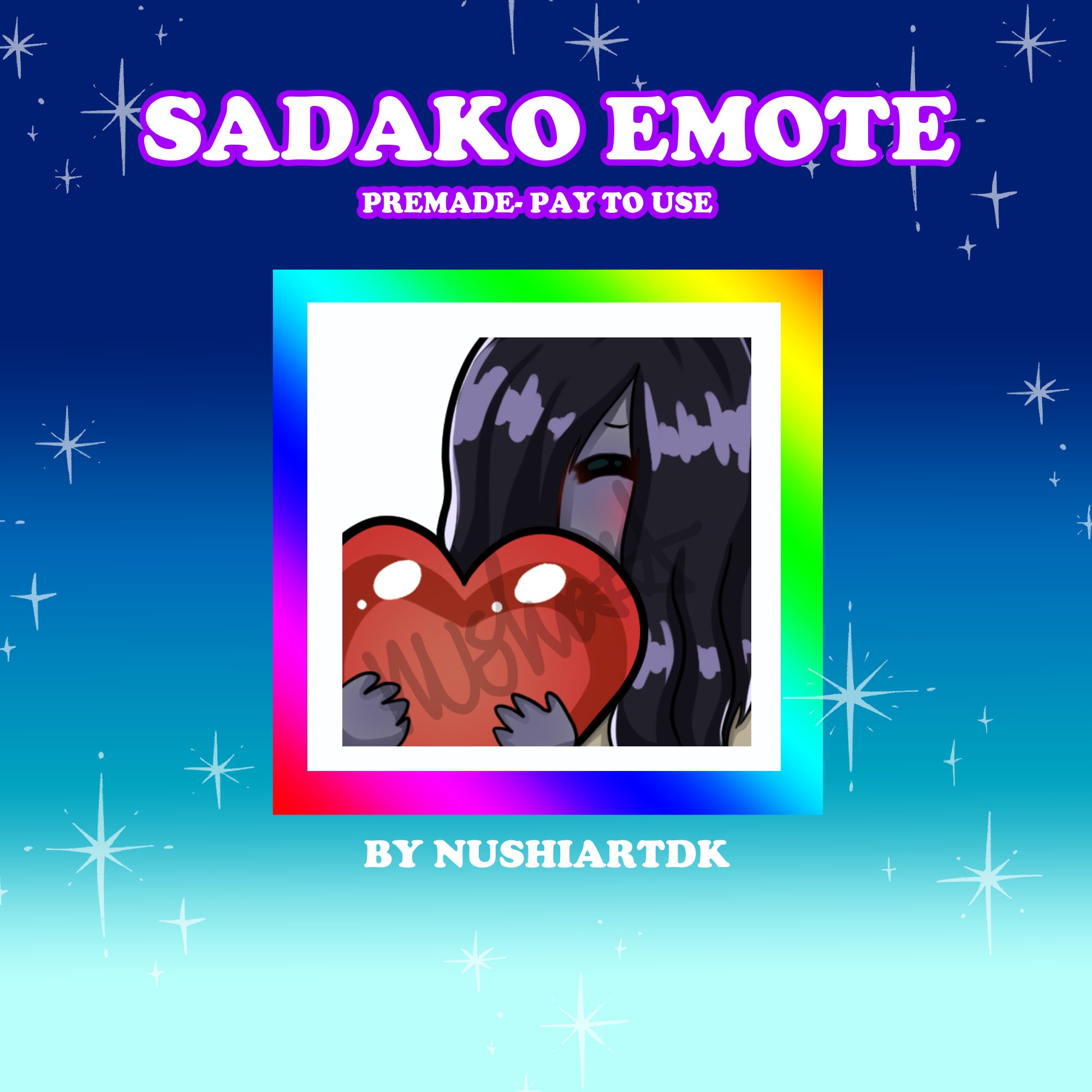 Sadako DBD Heart Emote / Ready to Use / the Ringu / Onryo | Etsy