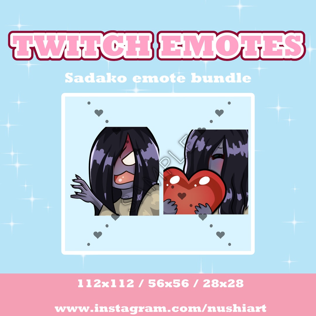 Sadako Emote Bundle / DBD Heart Emote / Angry Emote / Ready to - Etsy