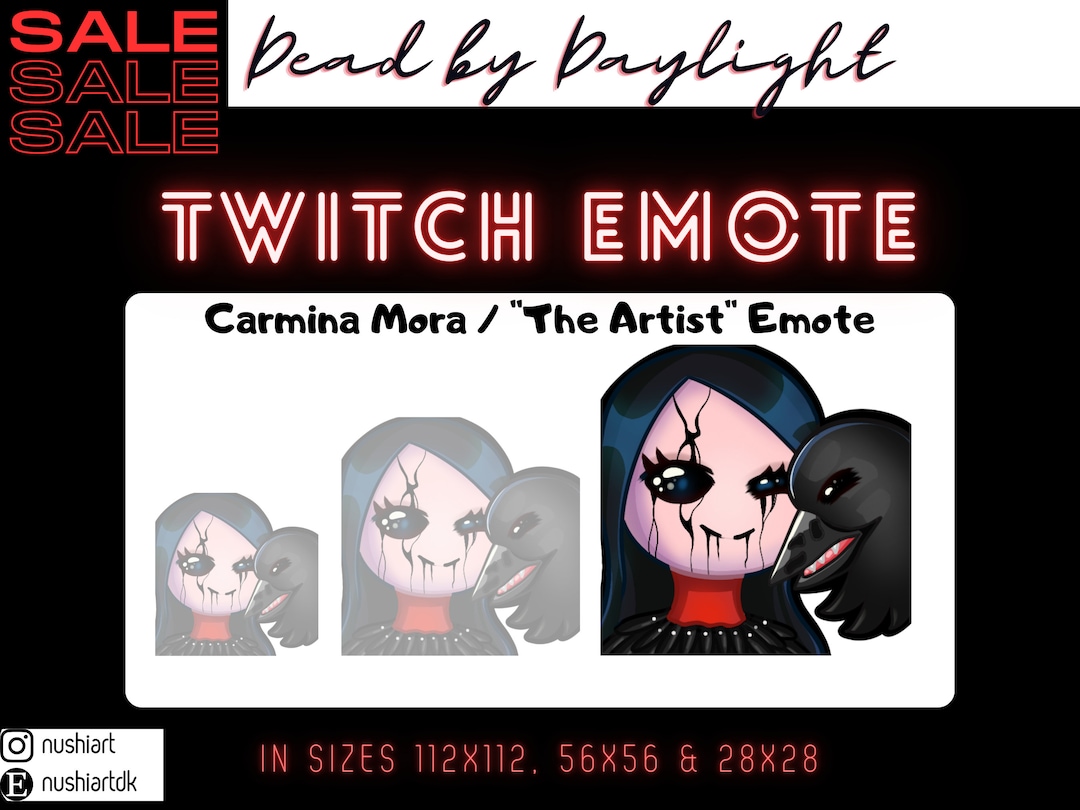 The Artist Cuddle Emote Dead by Daylight Killer Crow Emote Carmina Mora ...