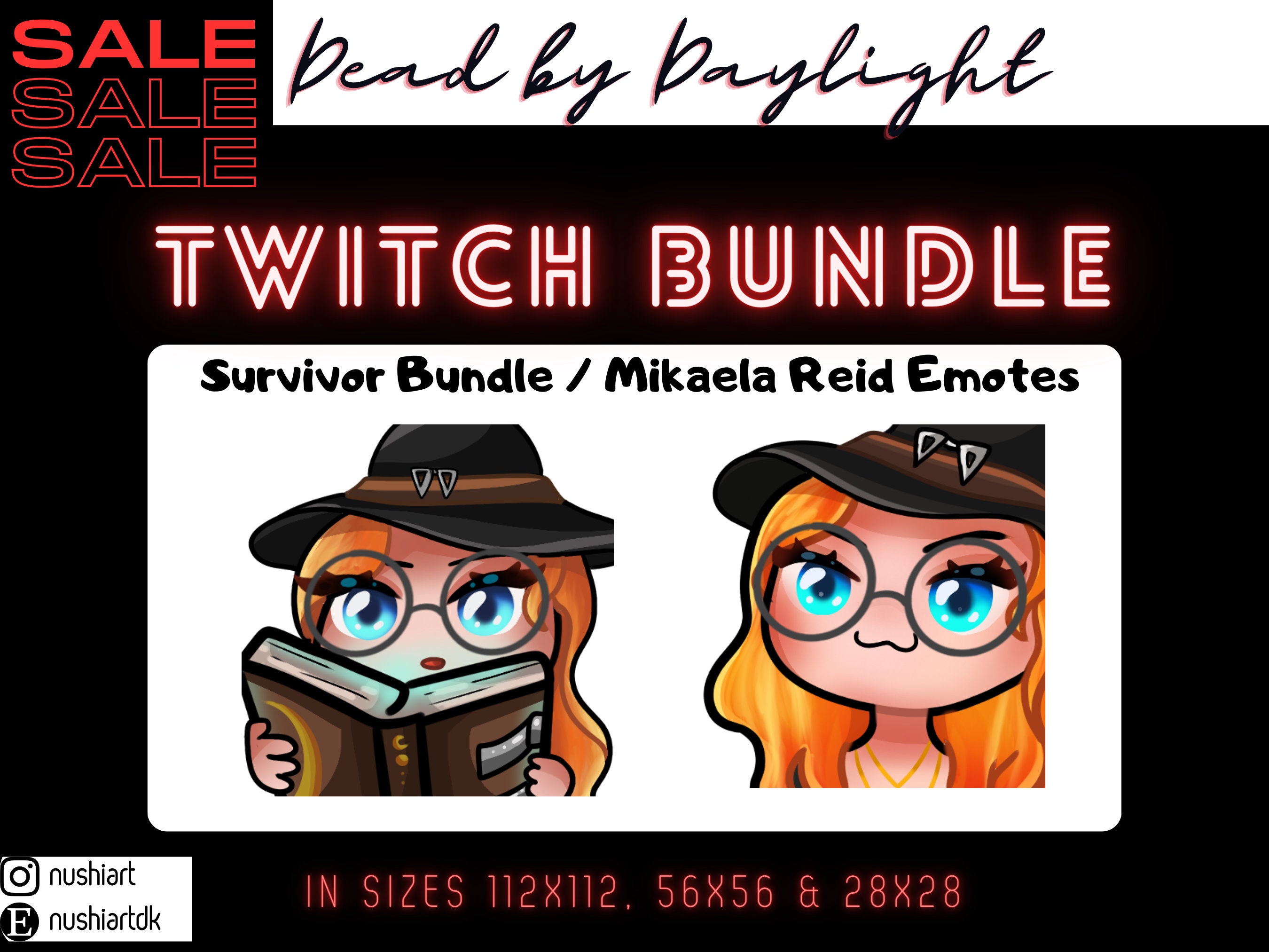 Mikaela Reid Emote | Dead by Daylight | DBD | Survivor | Twitch Sub/bit ...